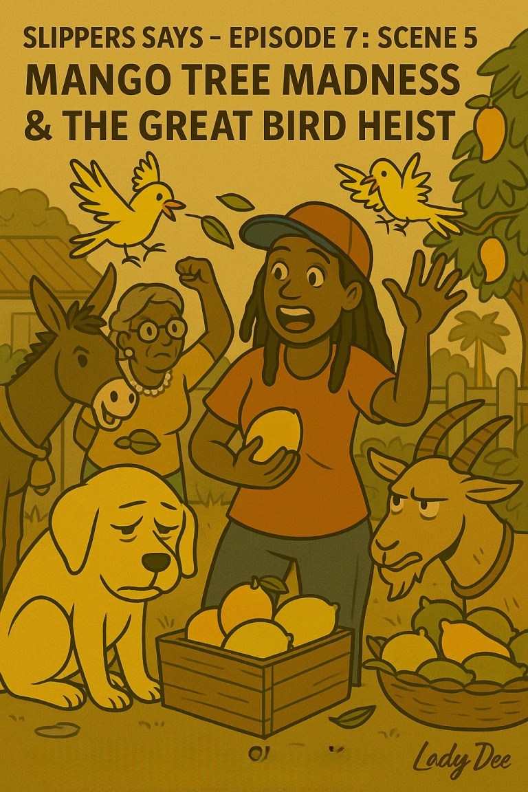 SLIPPERS SAYS – EPISODE 7: SCENE 5 MANGO TREE MADNESS & THE GREAT BIRD HEIST – Di Culture Link